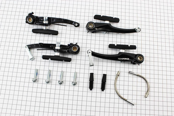 Тормоз V-brake 110мм (2 колеса), алюминиевый, чёрный С-310 (ID ...