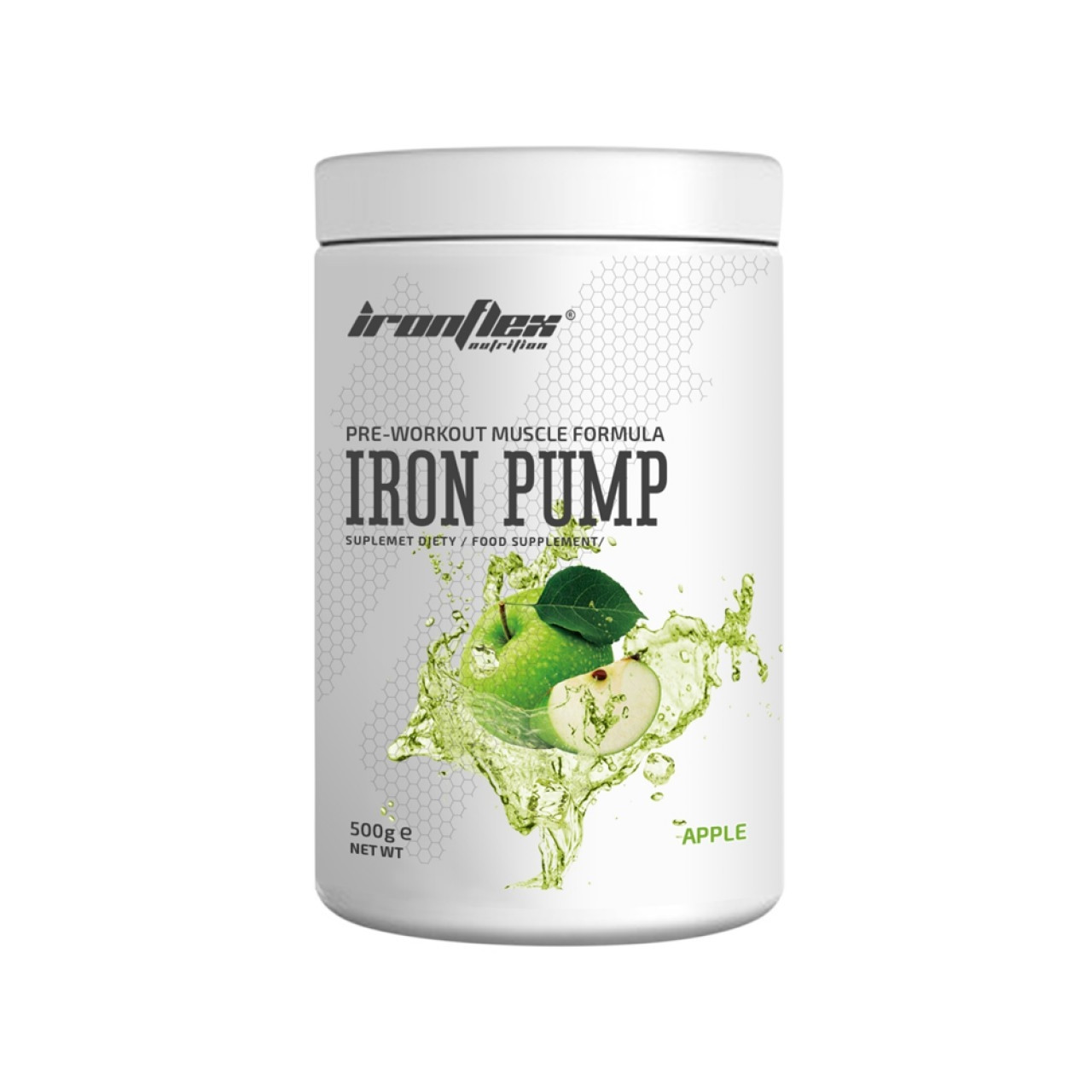 Предтренировочный комплекс Iron Pump, 500 грамм Яблоко IronFlex ...