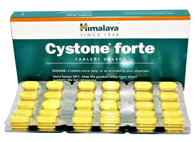 Цистон форте Хималая, Cystone forte Himalaya, 60таб, цистит и камни в ...