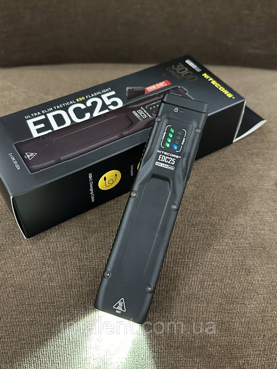 Nitecore EDC25 Потужний кишеньковий ліхтар USB Type-C 3000 люмен (ID ...