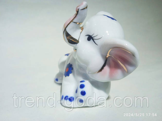 Статуетка декоративна слон Фігурка фарфорова слони Декоративна фарфорова фігурка слоник Id