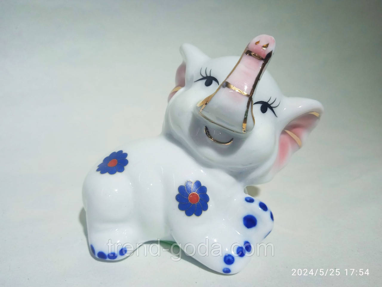 Статуетка декоративна слон Фігурка фарфорова слони Декоративна фарфорова фігурка слоник Id