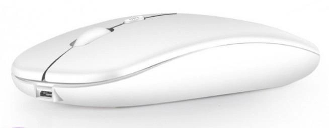 Мышь беспроводная USB + Bluetooth TRY Slim (SMRGBCD001-DM-WH) 1600 dpi ...