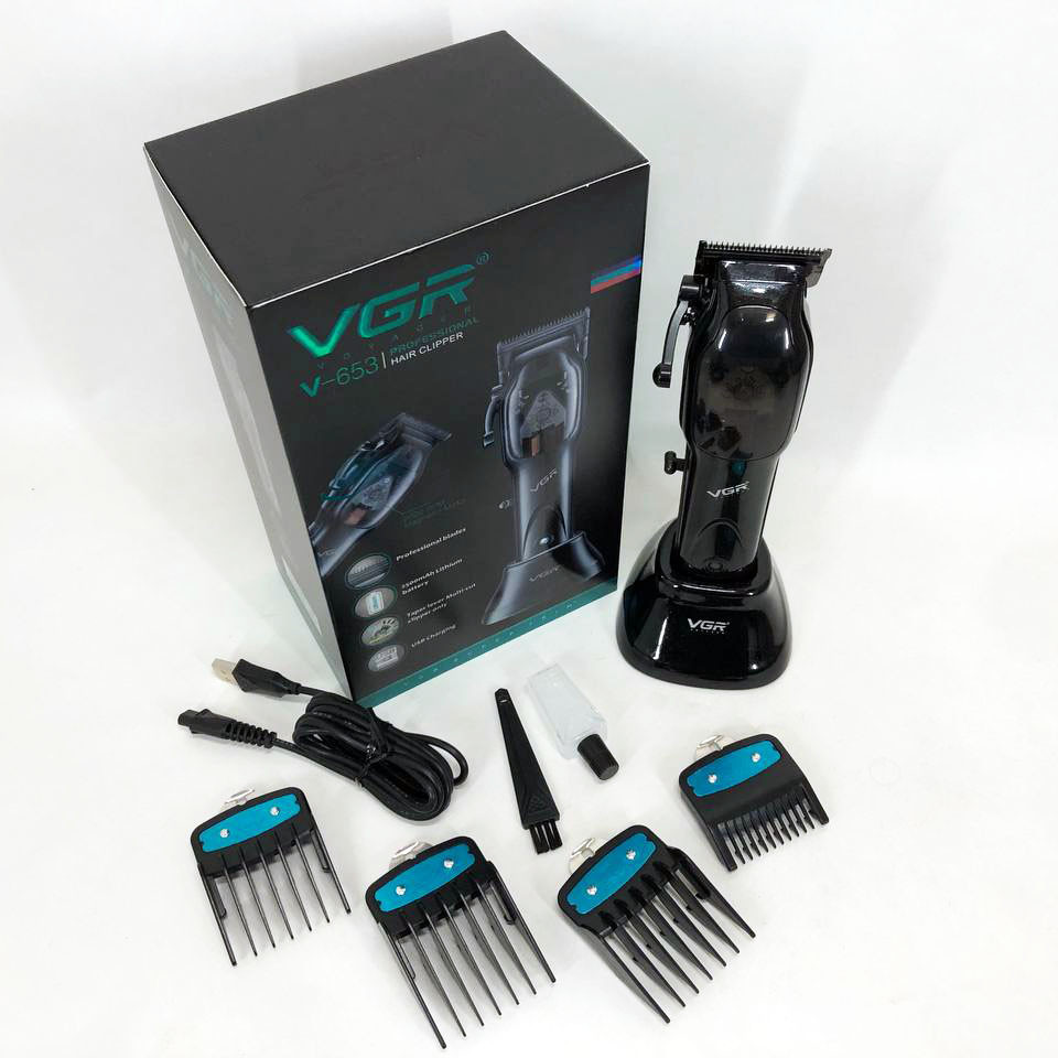 Беспроводная электробритва VGR Hair Clipper V-653 Voyager, Электромашинка для волос, Машинка VM ...