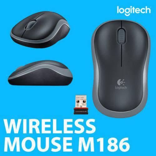 Wireless Миша Logitech M186 Колір Чорний (ID#2229318319), ціна: 399 ₴, купити на Prom.ua