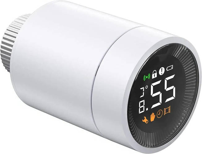 Терморегулятор для радиатора отопления EcoHeat E1234, Умный термостат ...