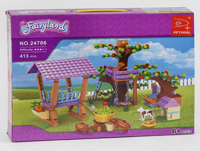 Конструктор Ausini Fairyland 413 деталей хозяйственный двор Multicolor ...
