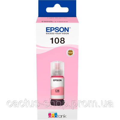Контейнер с чернилами Epson 108 EcoTank L8050/L18050 light magenta ...