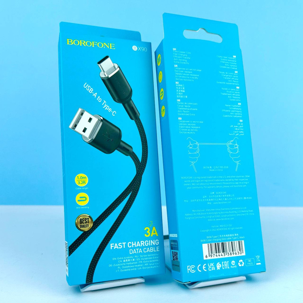 Кабель USB Type-C 3A Швидка зарядка Borofone BX90 (ID#2229985834), ціна: 56 ₴, купити на Prom.ua