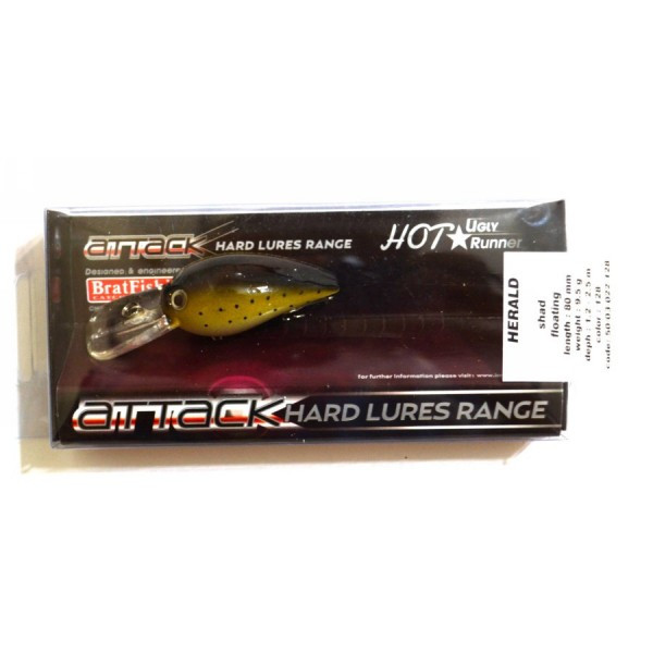 Воблер Brat Fishing Herald, 80мм, 9,5г, 1,2-2,5м, цвет №128 (Воблеры ...