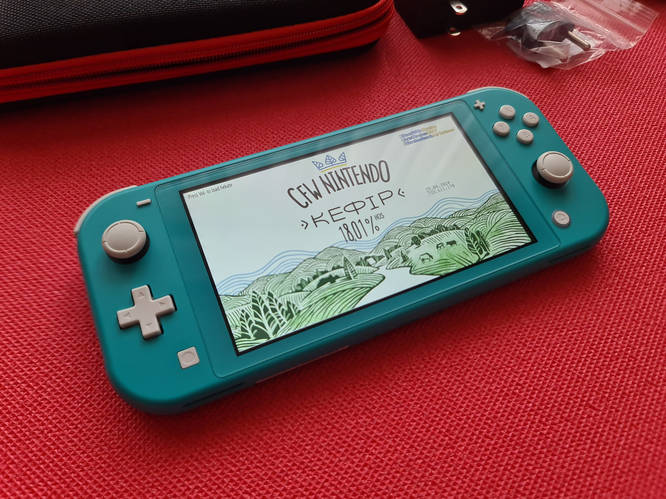 Прошитая (чипированая) nintendo switch lite 32+128 gb kefir,atmosphere ...