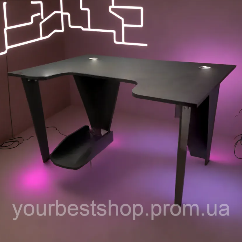 Игровой компьютерный стол прямой с вырезом, удобный игровой ...