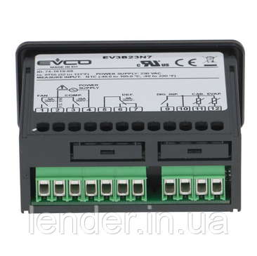 Контроллер холодильника Evco ev3b23n7 (два датчика) (ID#2233988903 ...