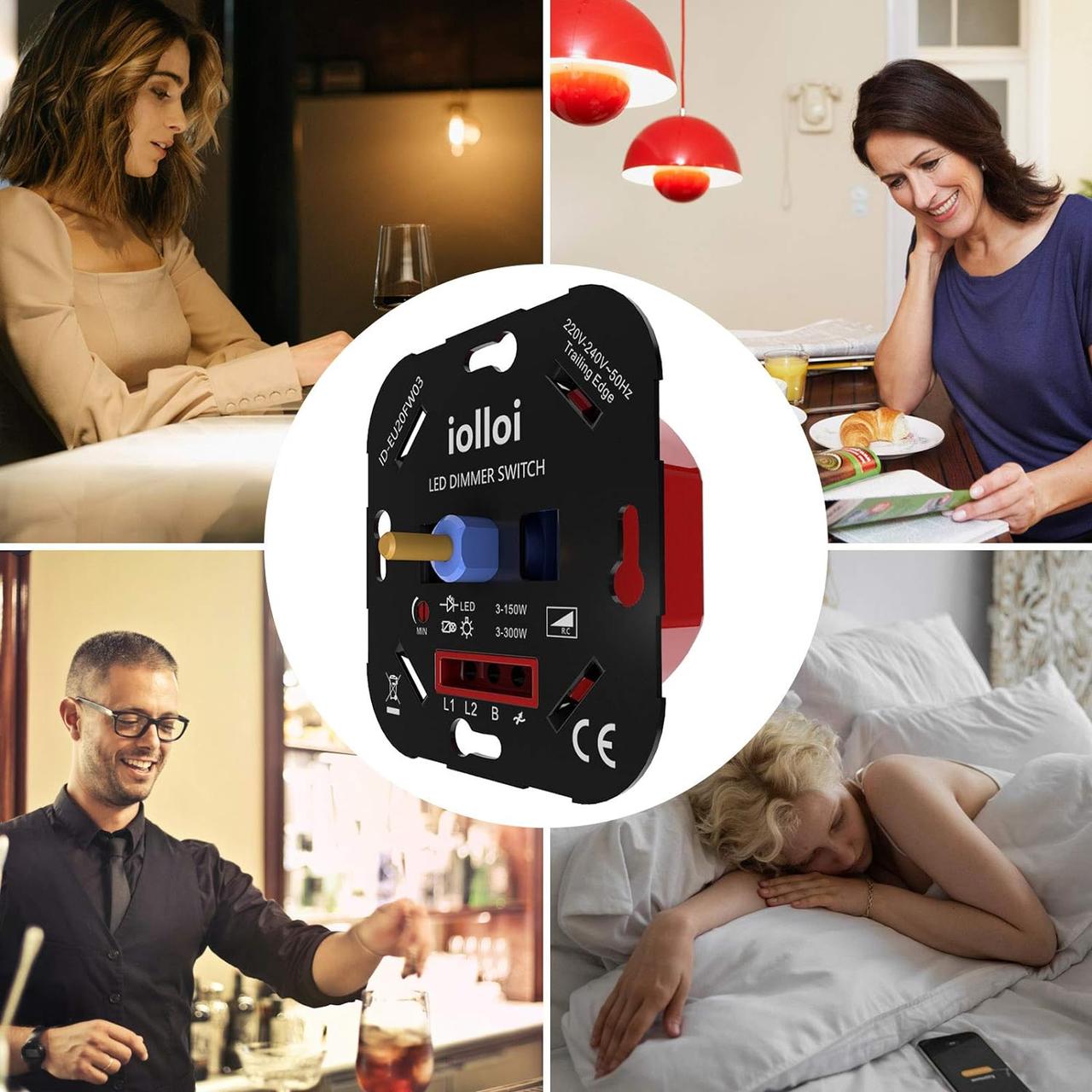 Світлорегулятор Iolloi LED Dimmer Switch, Димери для LED ламп ...