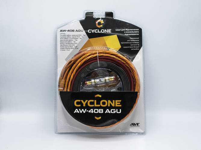 Набор для подключения 4-канального усилителя CYCLONE AW-408 AGU EWQ (ID#2234299102), цена: 1367 ...