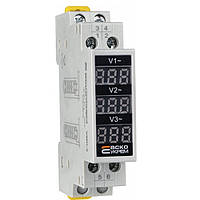 Вольтметр модульний цифровий трифазний VMD-3 (AC 80-500 V), цена: 758. ...