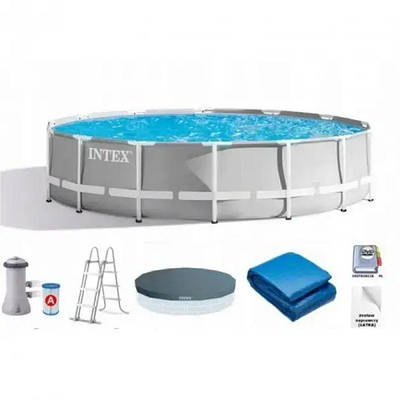 Каркасный бассейн Intex 28242, 457 x 122 см Комплектация на выбор, цена ...