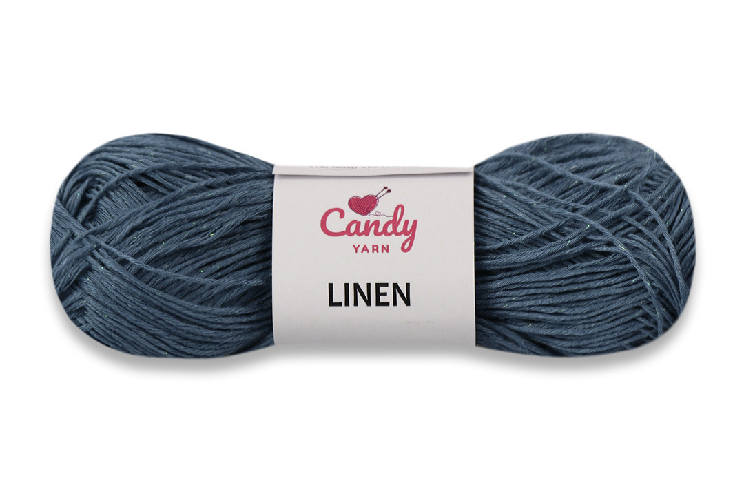Candy-Yarn Linen, Джинс No13 - купити інтернет-магазин товарів для рукоділля Україна. Опт та роздріб