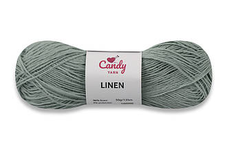 Пряжа льон з поліестером для в'язання від виробника - Candy-Yarn Linen