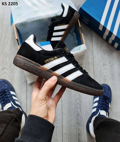 Мужские кроссовки Adidas Spezial HandBall (чорно/білі) 43 (ID ...