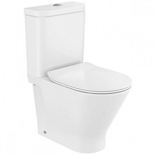 Підлоговий унітаз Roca Legacy Round Rimless з бачком і сидінням ...