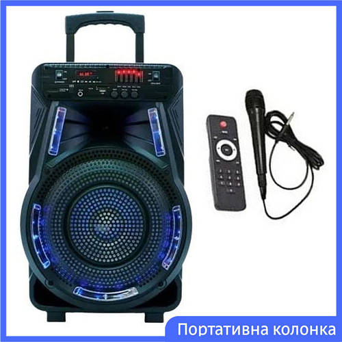 Колонка беспроводная с микрофоном bluetooth музыкальная колонка с ...