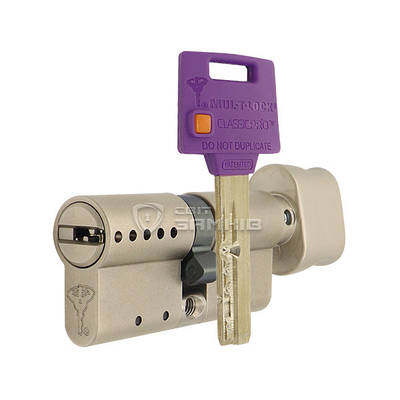 Циліндр Mul-T-Lock Classic PRO ключ/ключ нікель 70 мм, ціна: 4400 ...