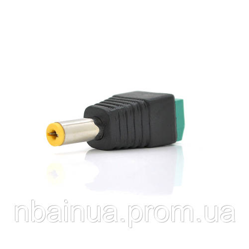 Разъем для подключения питания DC-M (D 5,5x2,1мм) с клеммами под кабель ...