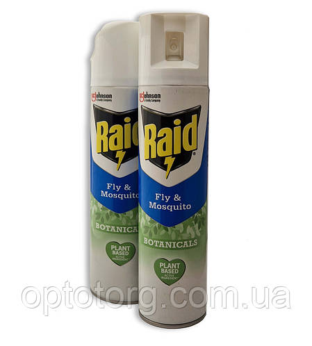 Аэрозоль от всех видов летающих насекомых Raid Botanicals 300мл (ID#2236569399), цена: 100 ...