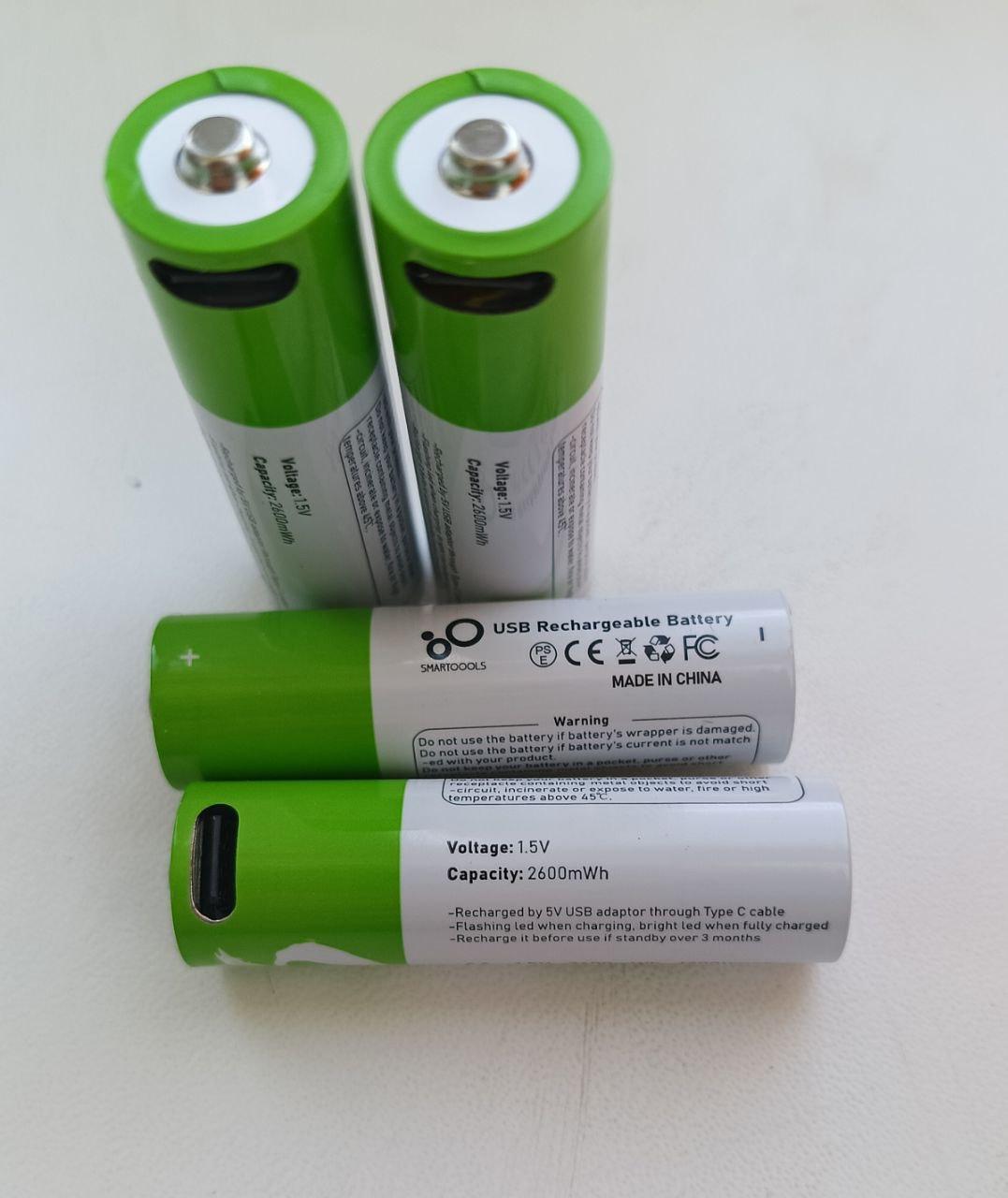 Батарейка аккумуляторная АА пальчиковая Smarttools 2600 mWh 1730 mAh ...