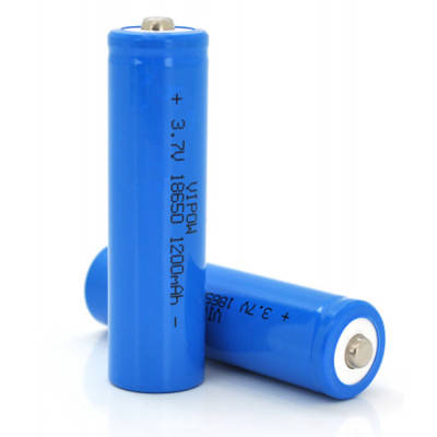 Аккумулятор 18650 Li-Ion ICR18650 TipTop, 1200mAh, 3.7V, Blue Vipow ...