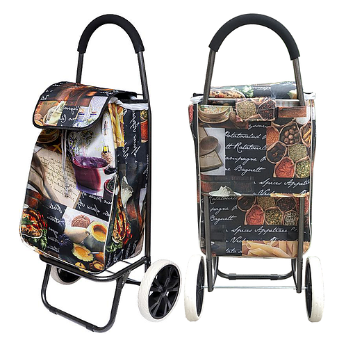 Большая хозяйственная тележка Сумка-тележка металлическая с большими ...