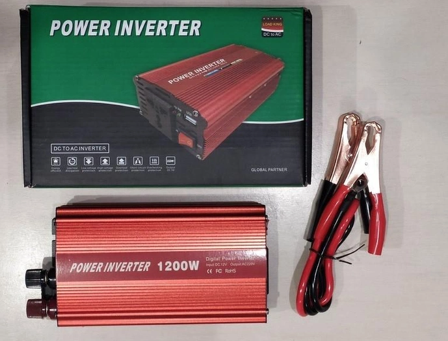 Інвертор LOAD KING 12V 220 V 1200 W Перетворювач Напруга з функцією ...