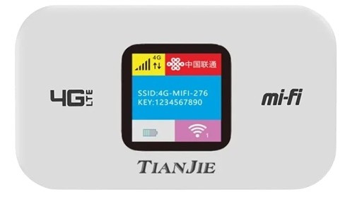 4g модем мобильный Wi-Fi роутер с аккумулятором под сим карту TIANJIE ...