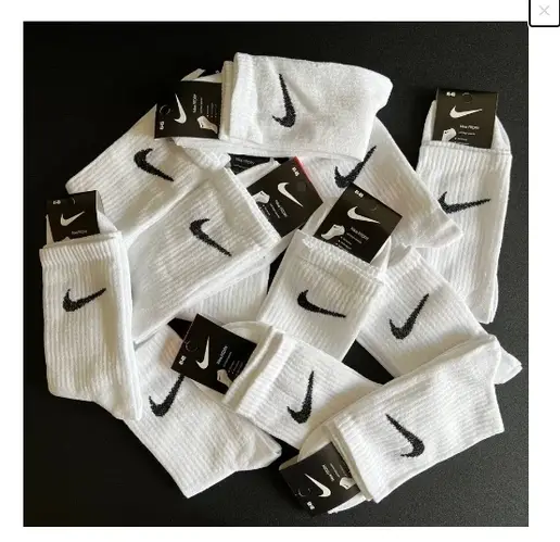Набор женских носков Nike 10 пары белые брендовые высокие женские носки ...