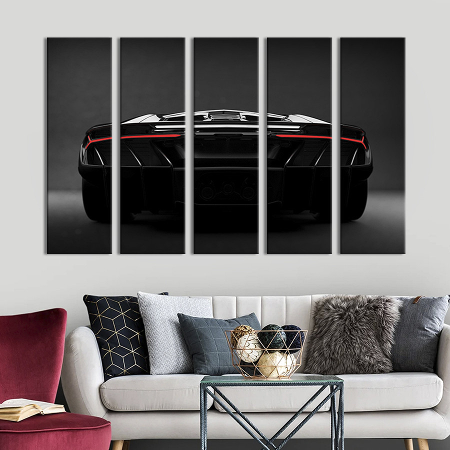 Модульна картина з 5 частин на полотні KIL Art Крутий Lamborghini 87x50 ...