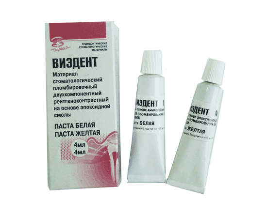 Виэдент паста пломбировочный материал паста-паста 4мл + 4мл до 05-2024 ...