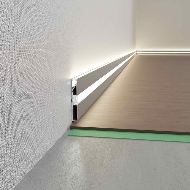 Прямоугольный алюминиевый плинтус. Товары и услуги компании "ProfiLuxe"