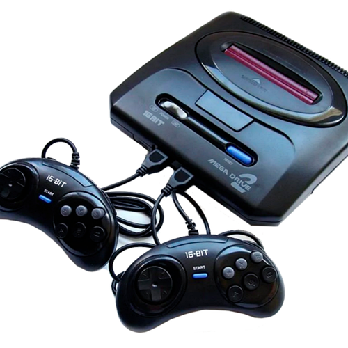 Игровая приставка Sega Mega Drive 2, Портативная игровая консоль с ...