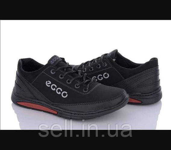 Чоловічі кросівки ECCO чорні Екошкіра Міжсезонне взуття Розміри 42 (ID#2240340375), ціна: 450 ...