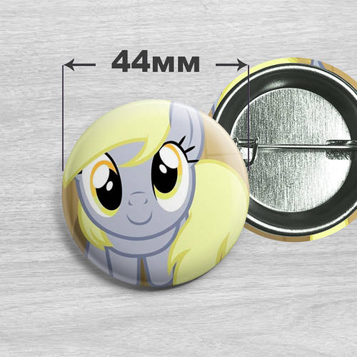 Значок Дерпі Хувз з мультсеріалу My Little Pony | Derpy Hooves. №3 44мм ...
