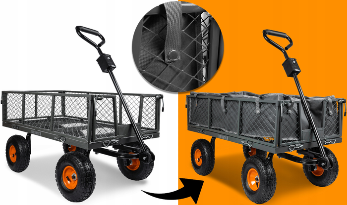 Тележка садовая 4 х колесная тачка Maltec 100л Польша Топ (ID ...