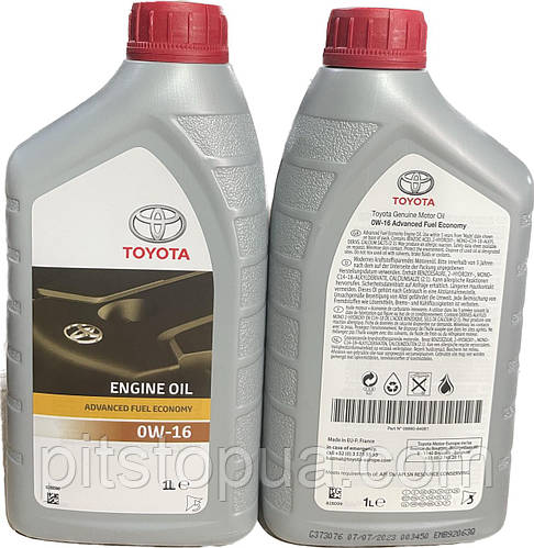 Toyota Motor Oil 0W-16, 0888084081, 1 л. (ID#2241582950), цена: 520.58 ...