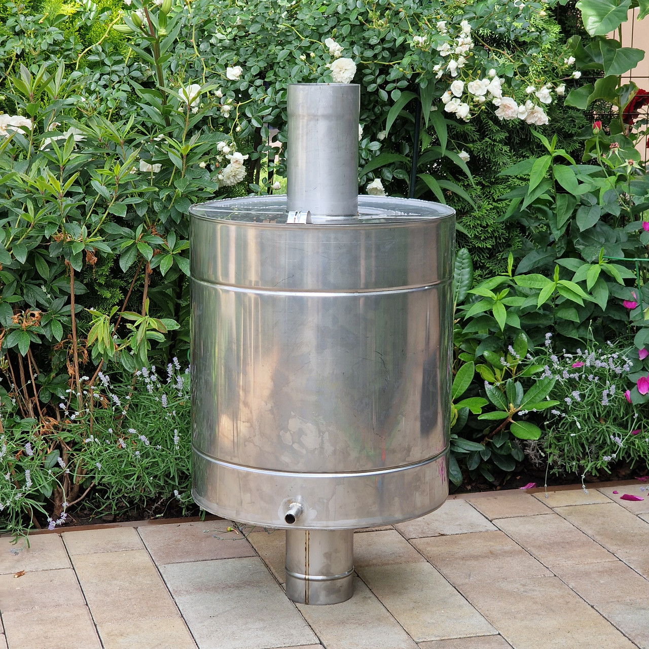 Бак для воды на дымоход в бане 1.0мм AISI 304+AISI 321, 75л: продажа ...