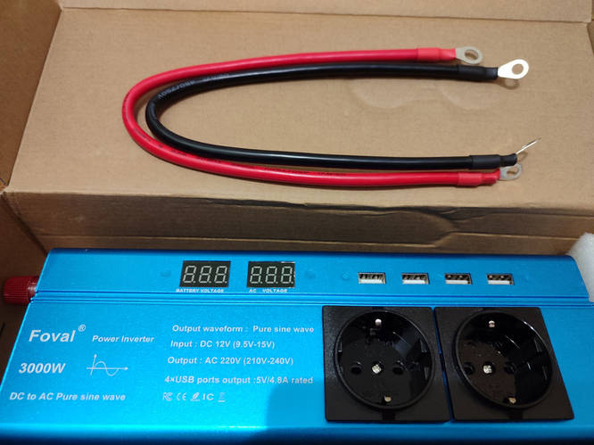 Foval 3000w чистый синус, Инвертор. Преобразователь напряжения Foval ...