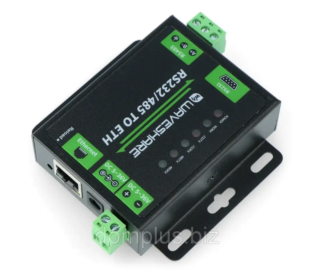 Конвертер RS232 / RS485 - Ethernet - Cortex M4 - Waveshare 16530 (ID ...