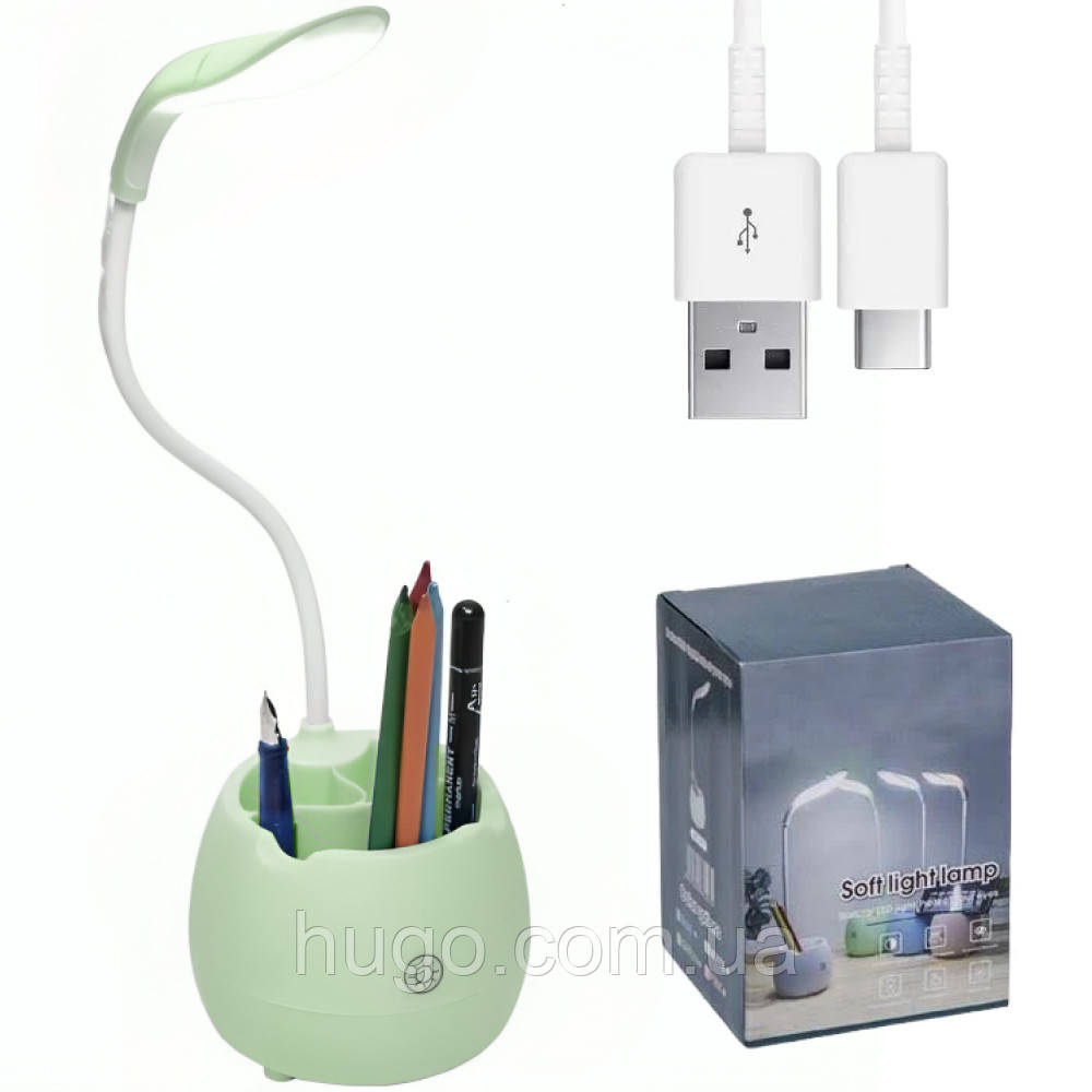 Настільна лампа SST-817, Зелена / Акумуляторна світлодіодна лампа / Лед ...