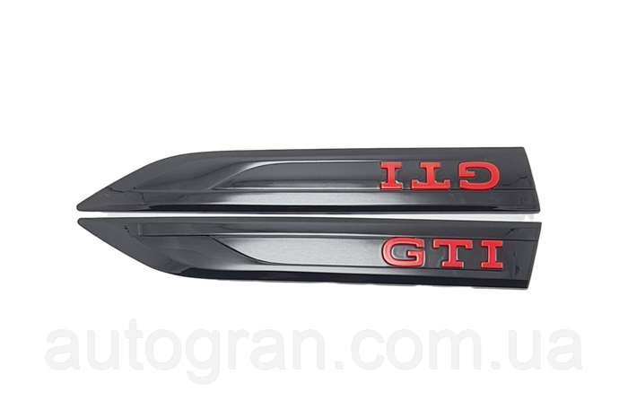 Эмблемы на крылья VW Volkswagen GTI красные новый тип (ID#2243806007 ...