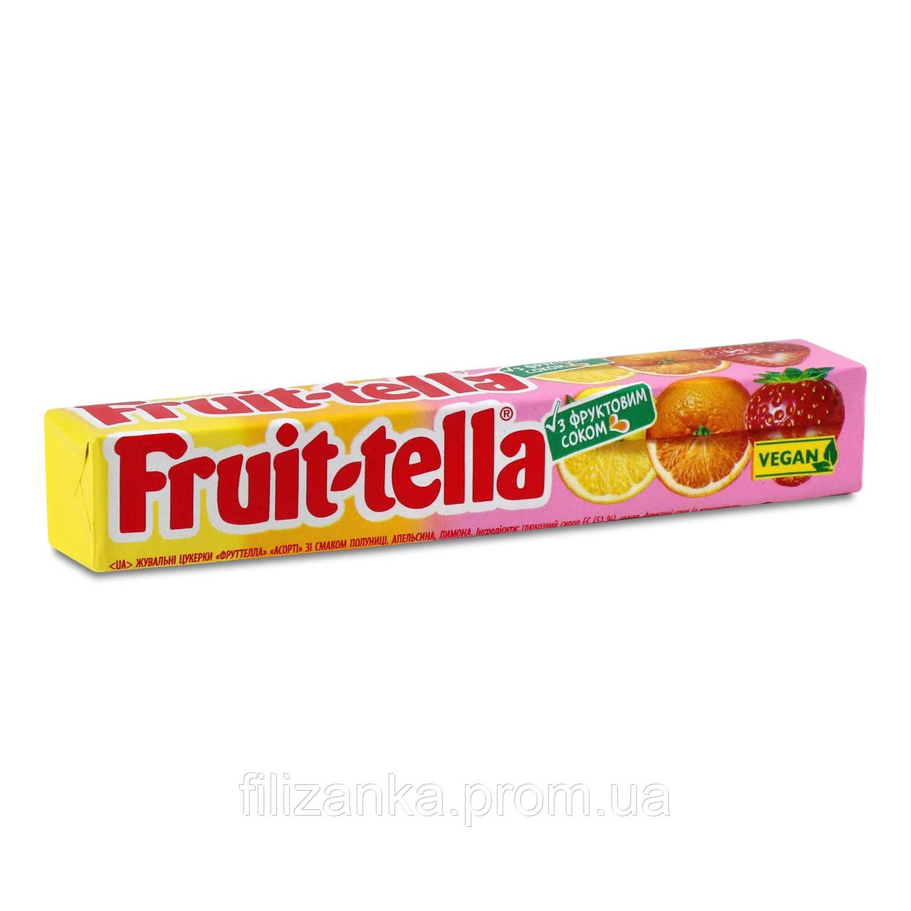 Жувальні цукерки Fruit-tella Rainbow веселка 41 г (58146), ціна: 20 ₴, купити на Prom.ua