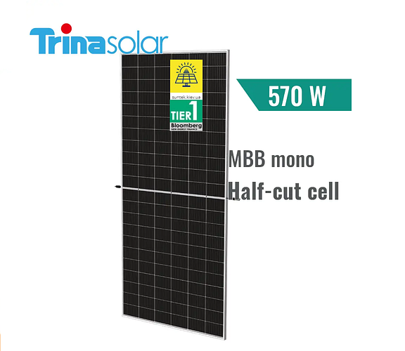 Солнечная панель Trina TSM-DE19R.570W 570 Вт (ID#2244502035), цена ...